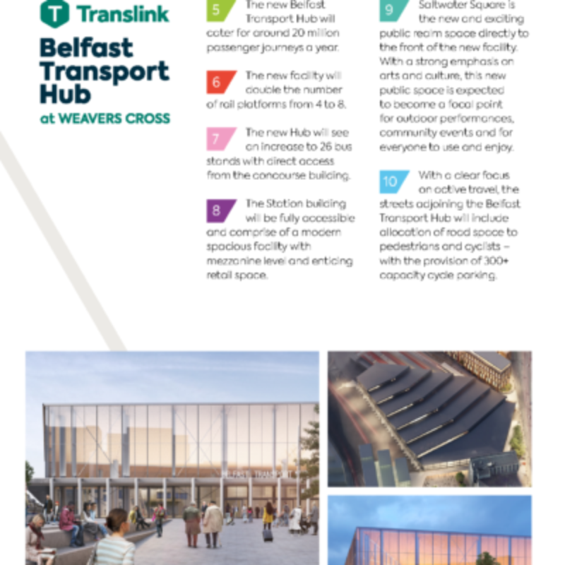 Ten Fast Facts about the New Belfast Transport Hub - Belfast One