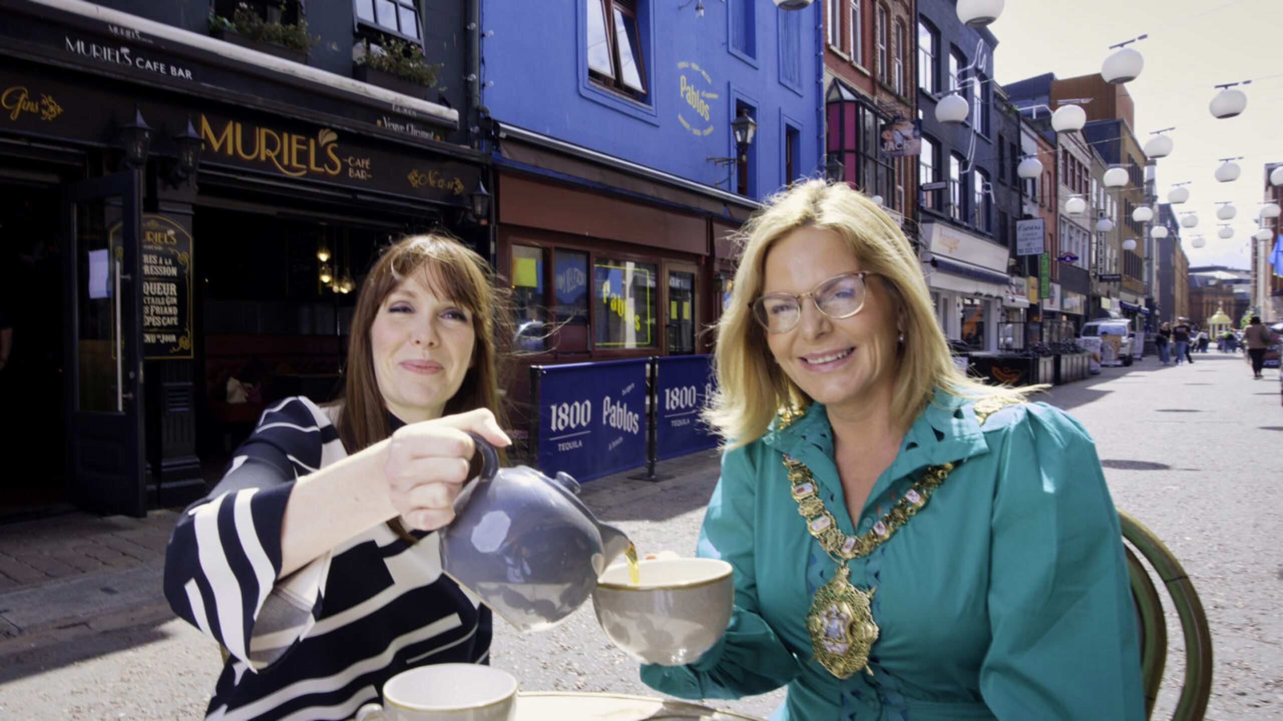 Belfast One lights up Church Lane and Bank Square - Belfast One